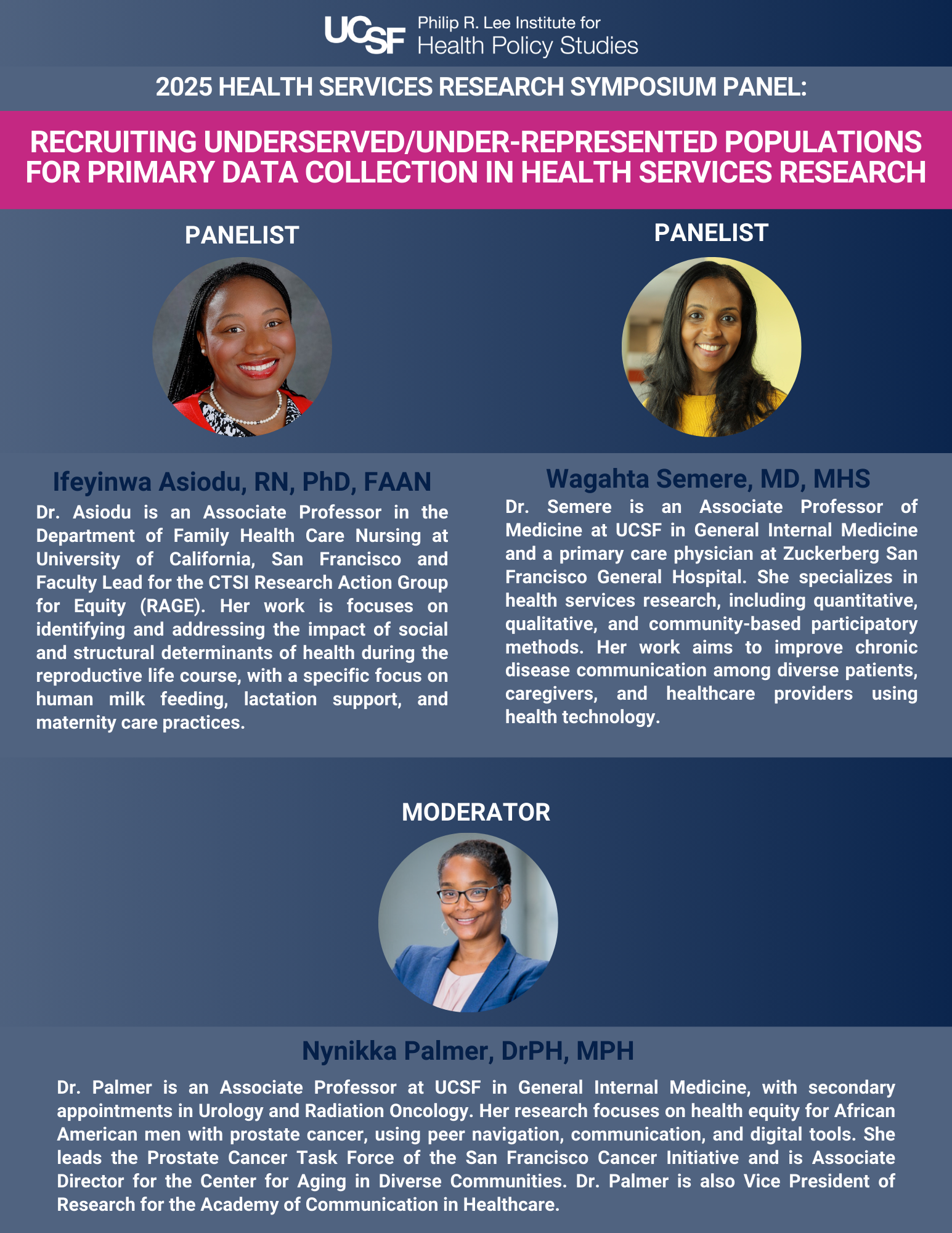 Recruiting Underserved/Under-Represented Populations for Primary Data Collection in Health ...